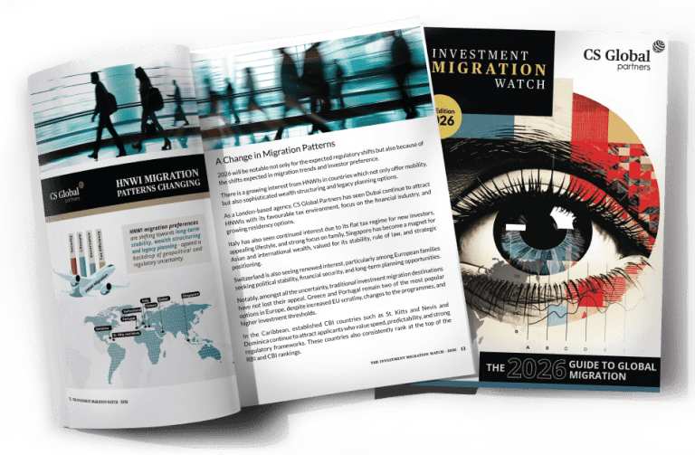 Investment Migration Watch | CS Global Partners Limited