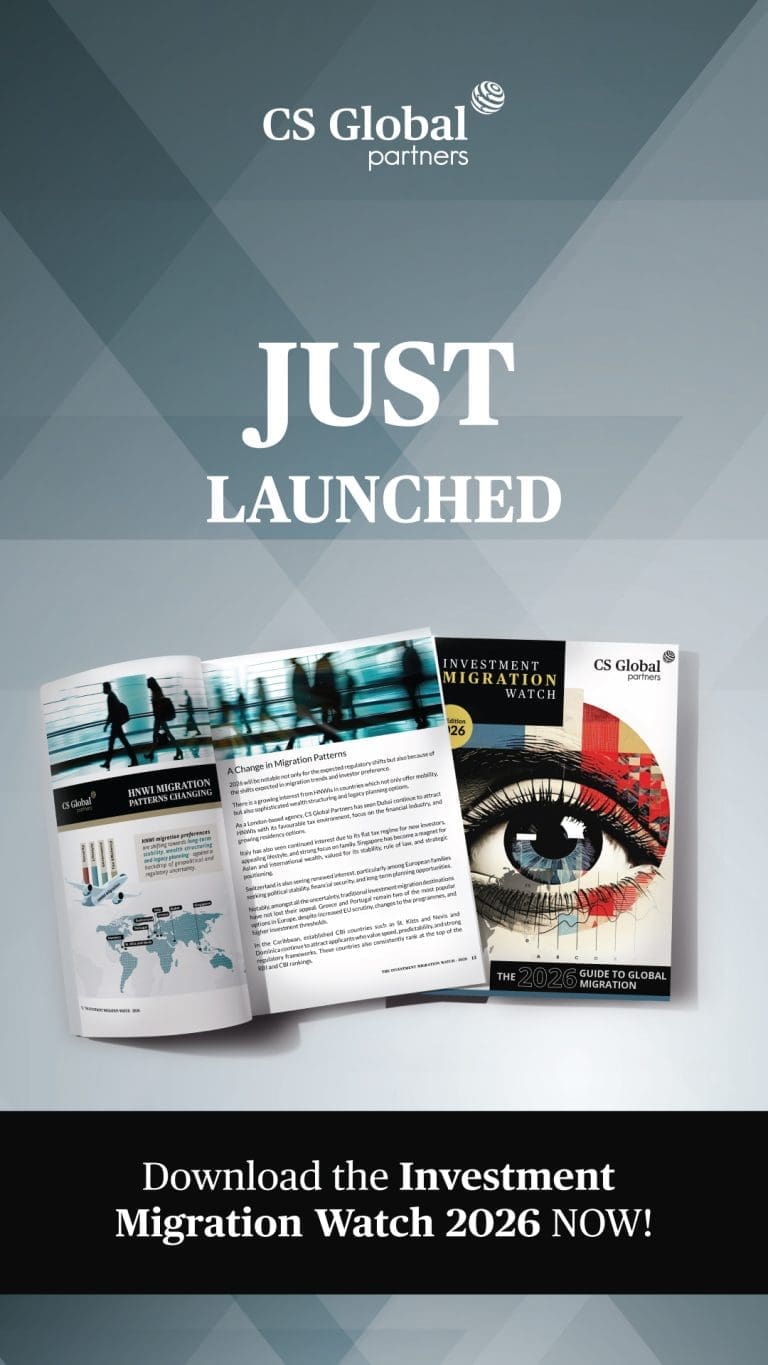 Investment Migration Watch | CS Global Partners Limited