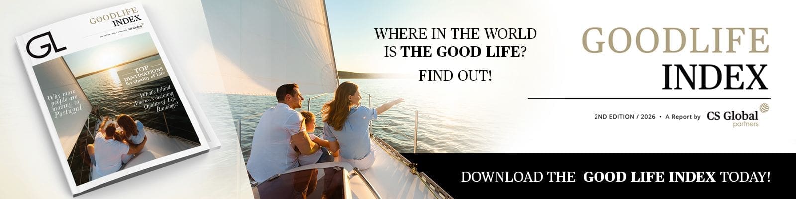 Good Life Index 2026: Global Quality of Life Rankings | CS Global Partners